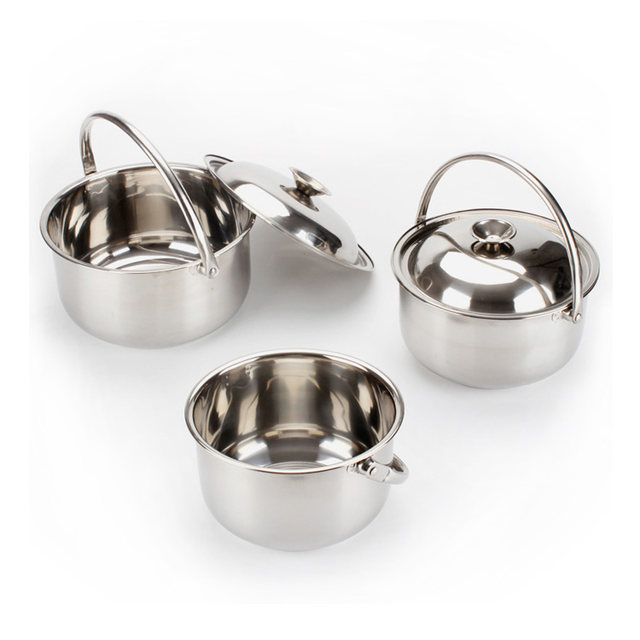 Stainless steel basin round basin with cover handle oil basin home ...