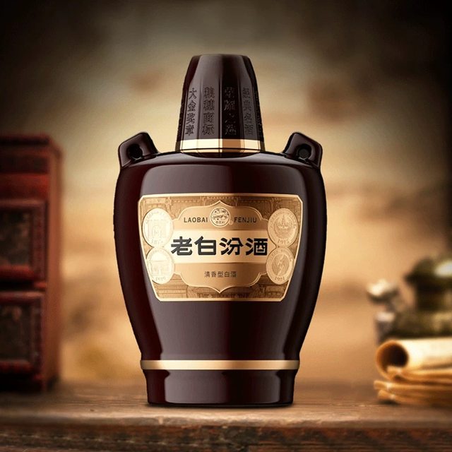 53 degree old Baifen 10 classic Fenjiu 475ml*2 boxes of light-flavor liquor pure grain brewing gift
