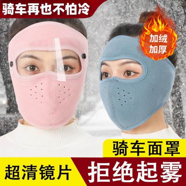 Winter warm and cold wind-proof large mask, eye protection, full face ...