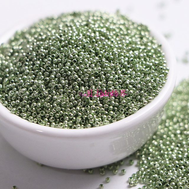 Super high quality metal electroplated rice beads handmade diy ...