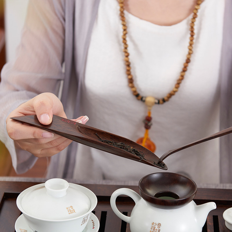Han and Tang Solid Wood Tea Spoon Set - Rosewood Tea Ceremony Accessories