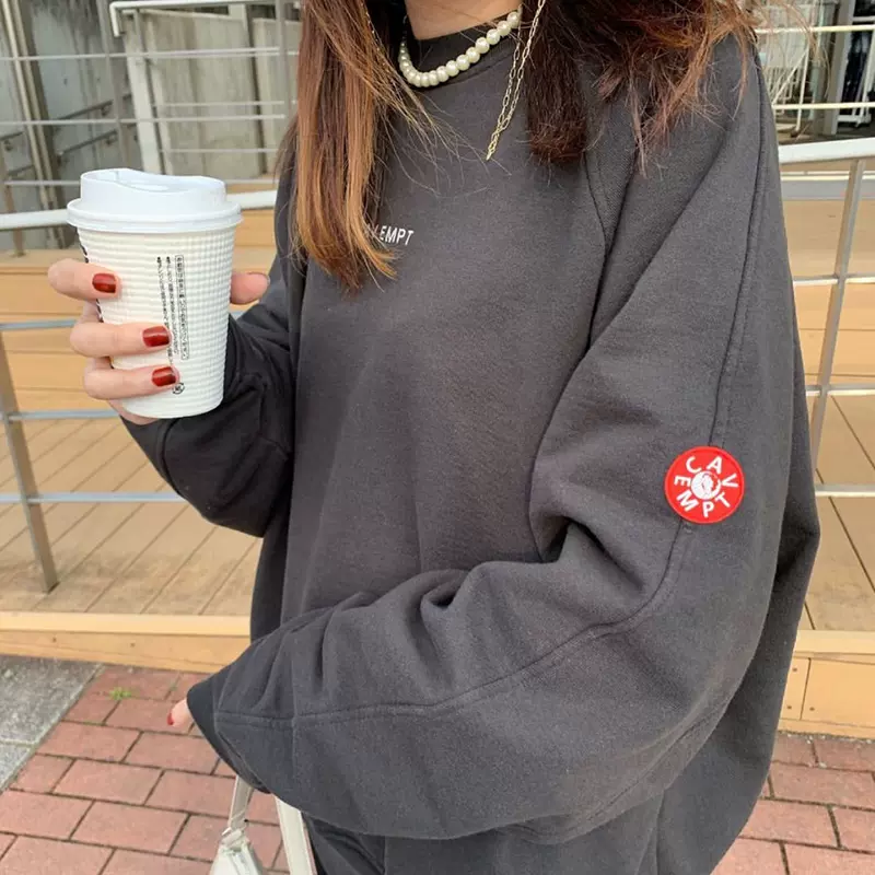 Cavempt C.E Overdye Circle Cut Crew Neck - tenxprime.com