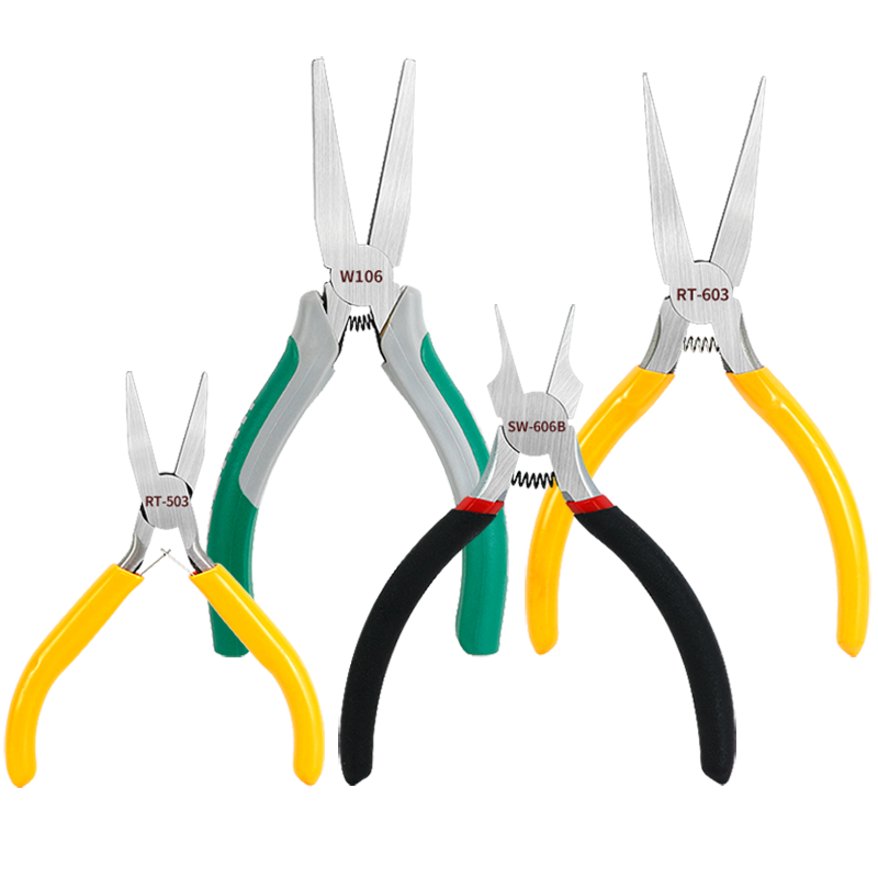Wynn's 6 Inch Carbon Steel Flat Nose Pliers - Electronic Maintenance Tool