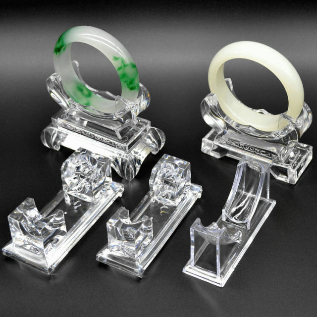 Acrylic bracelet display rack emerald vertical erect jade props ...