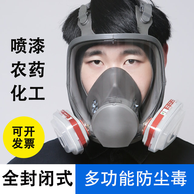 Anti -toxic mask full -mask chemical spray paint dedicated toxic gas ...