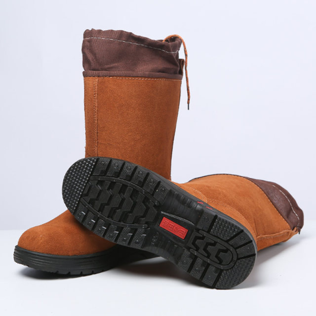 Labor Boots Anti -Smile Warm Cotton Boot Boots Cowee oil fields High ...