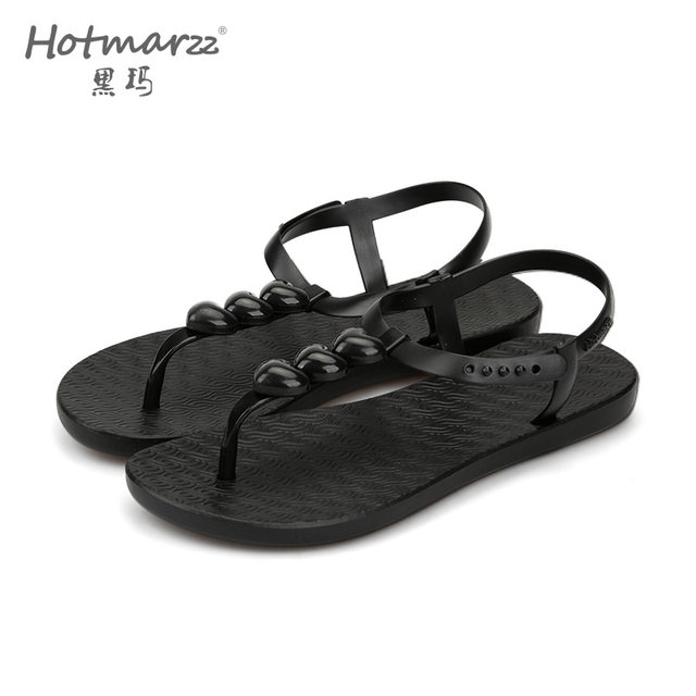 Hotmarzz/Black Mar Sandals Women's Summer New Outerwear Anti-slip ...