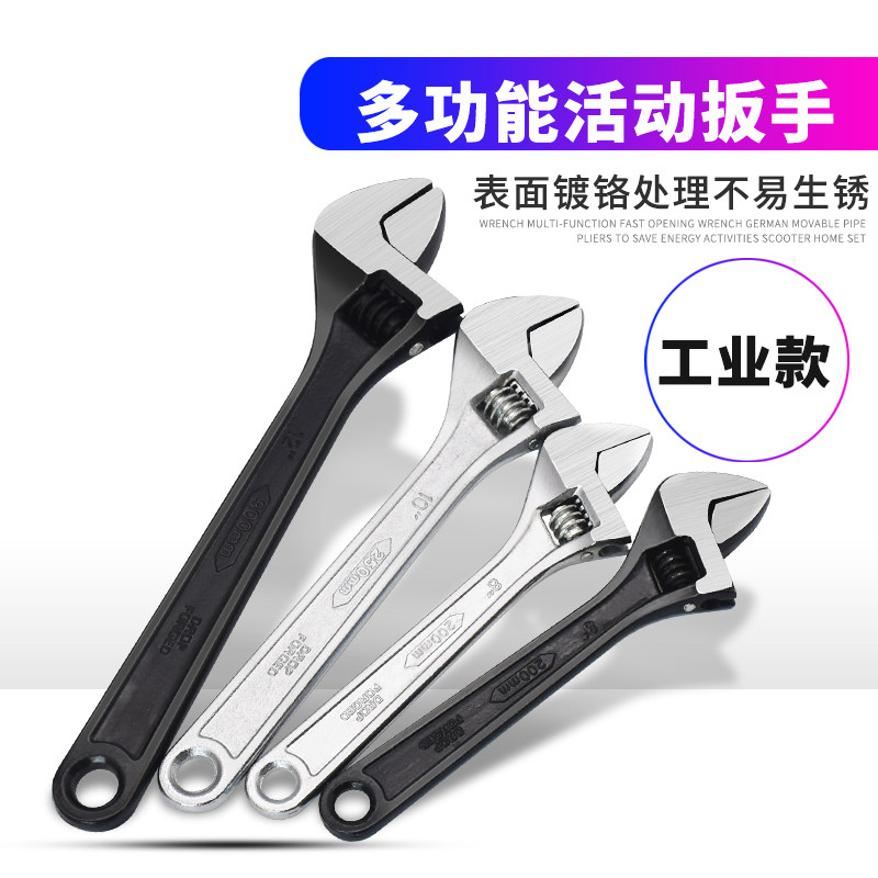 Rubber-coated Adjustable Wrench for Auto and Machine Repair - Multi ...