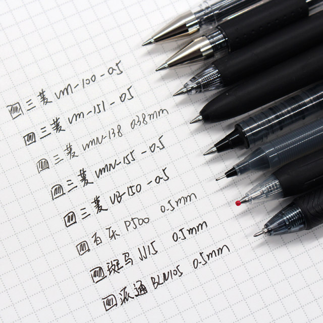 Baile Zebra Paitong Japanese black academic brush question gel pen P500 ...