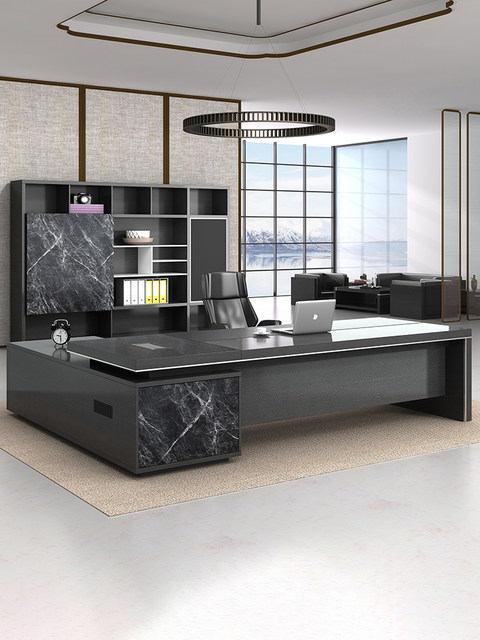 Boss Desk and Chair Combination Leadership Simple Modern General ...