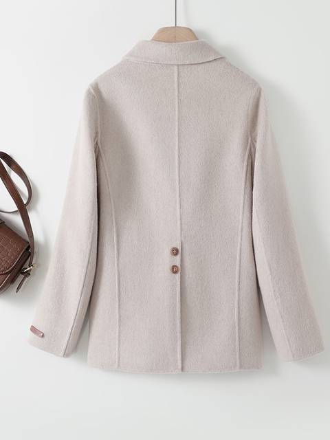 IHIMI/Haiyan 2024 Winter new women's temperament jacket Fashionable sleeve color double -sided ...