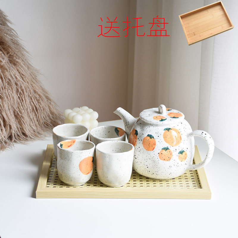 Hand-Painted Korean Ceramic Tea Set