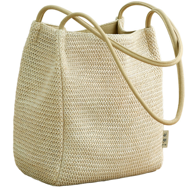Fabric weaving bag 2024 new lazy wind in summer grass compilation ...