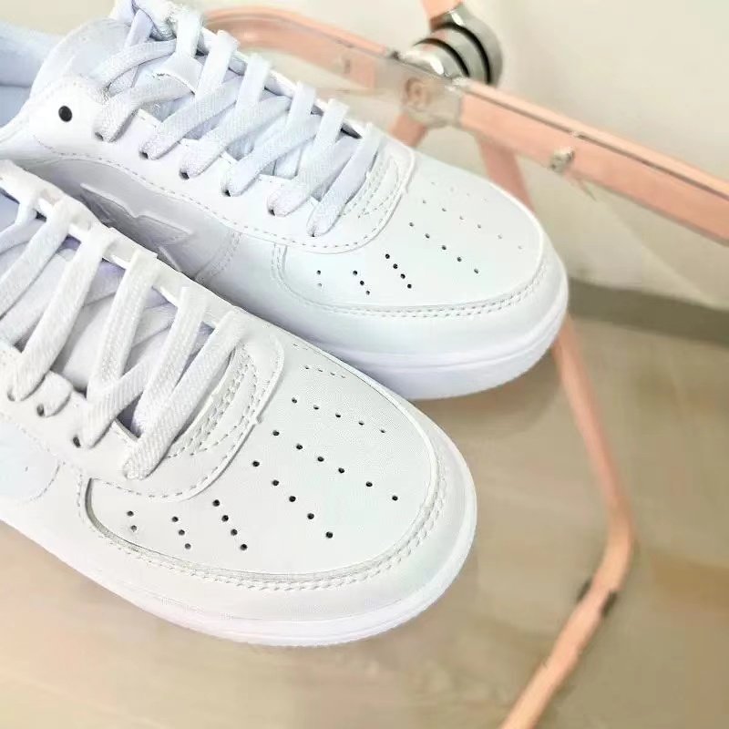 Xtep classic versatile Air Force One male and female couple small white ...