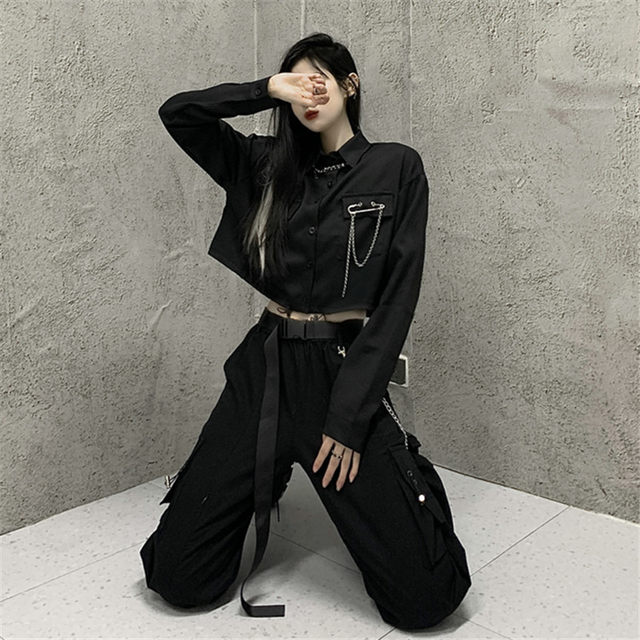 Jazz jazz dance outfit women's suit overalls top clothes neutral style ...