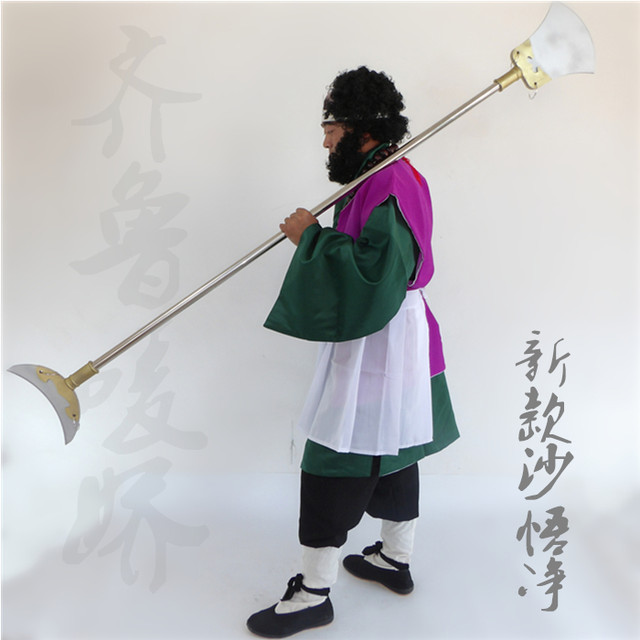 Sha Monk Buddha Beads Headband Beard Headband Performance Costume Qilu ...