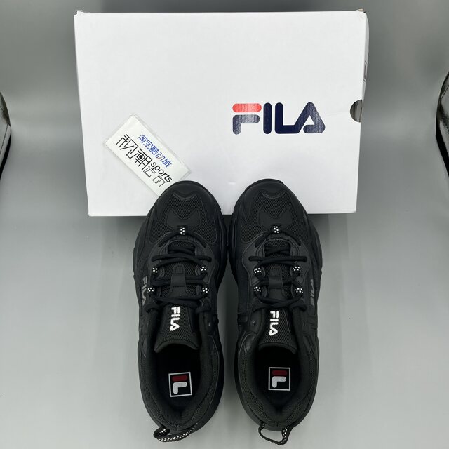 Fila Predator Ii Black Men's and Women's Retro Cushioning Dad Casual ...