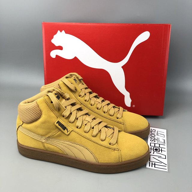 PUMA Puma 1948 MID wheat brown men and women retro thick soles to help ...