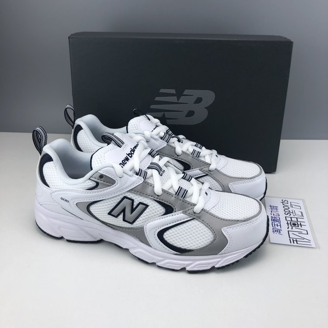 NewBalance NB408 silver men's and women's retro shock-absorbing ...