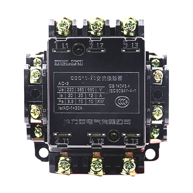 Delixi AC contactor CDC10-102040 three-phase 20ACJT1110v220v380vCJ10