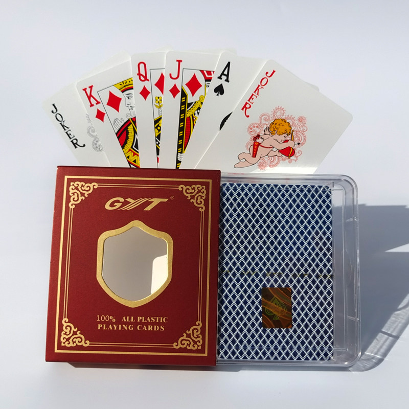 Gyt Plastic Poker Cards - 6 Pairs - Double-Sided Matte Finish