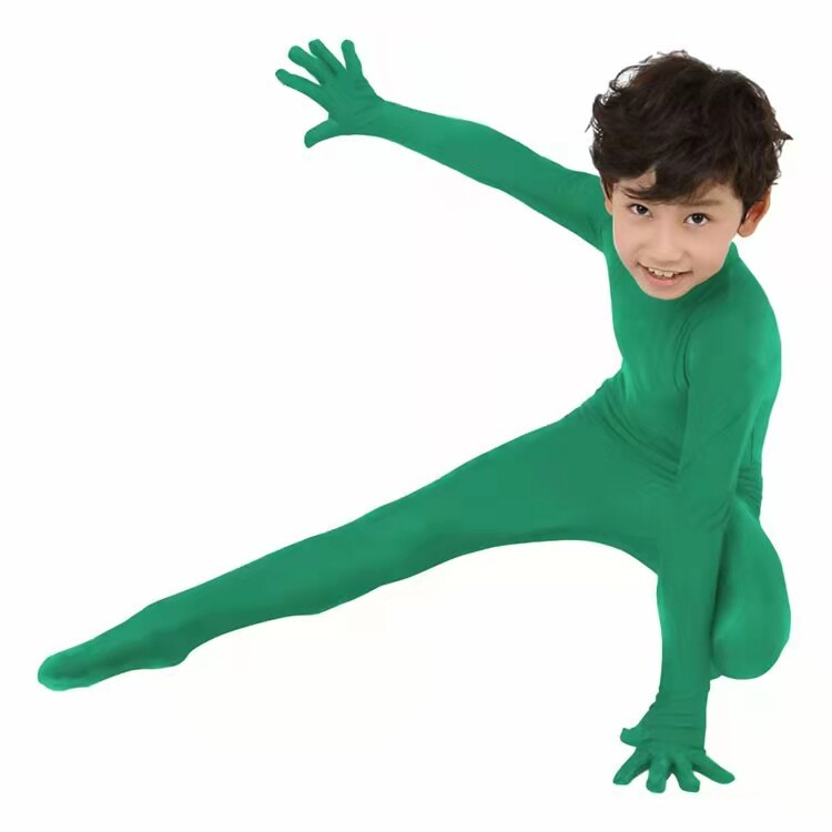 Beautiful Doll Show Split Color Tights & Onesie Dance Suit