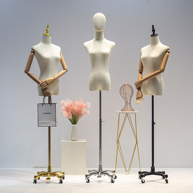 Wanxiang Wheel Model Proper Woman Puppet half -body women's display ...