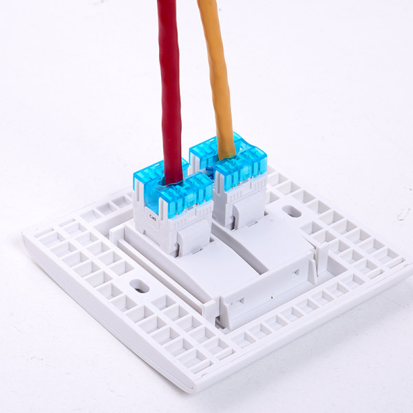 Category 6 Unshielded Network Module RJ45 Gigabit Computer Panel Information Socket 180 Degree ...