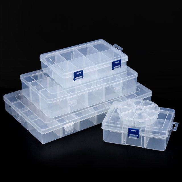 Transparent Plastic Box Screw Storage Box Hardware Sorting Box Toolbox ...