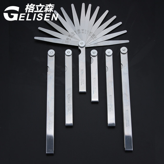 Feeler gauge gap gauge stainless steel high-precision single-chip valve ...