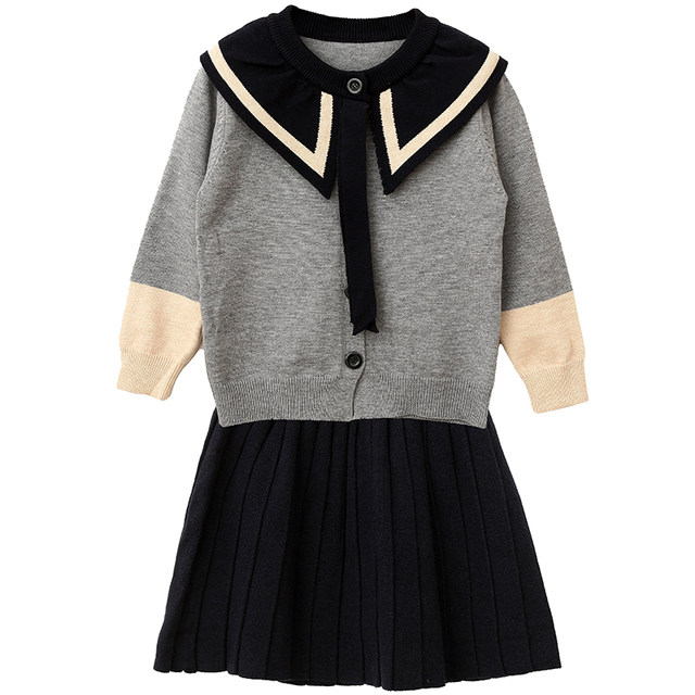 Girls' Set Western and Fashionable Autumn College Style Children's ...