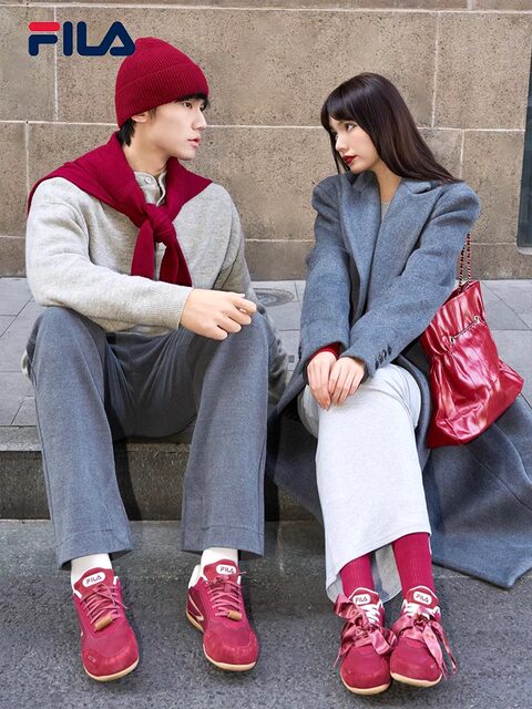 FILA Fila Couple Retro Shoes 2025 Spring New Speeding Shoes Men's and ...