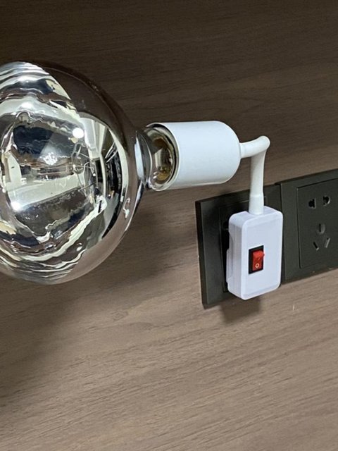 Household direct plug -in switch socket 275W fast hot bath bulge bulb ...