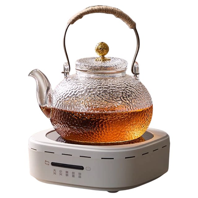 Glass teapot for making tea, household high-temperature resistant ...