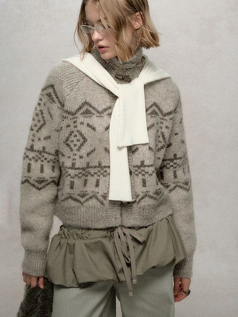 Genesis yuan [geometric movement] fair Island Sweater lazy Fancy ...