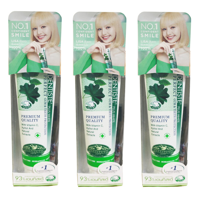 With box, Thai dentiste toothpaste whitens, removes stains, removes bad ...