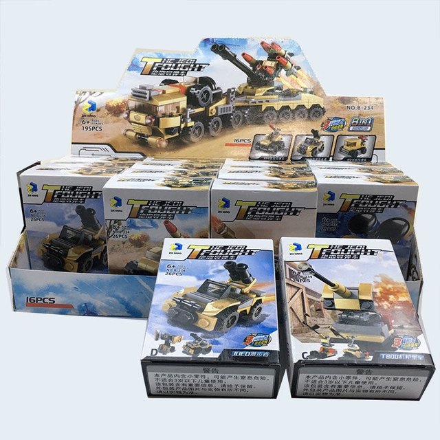 New Jedi Missile Car Insert Building Block Car Tank 3 Transformation ...