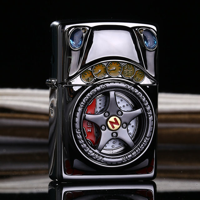 Zippo lighter genuine pure copper Porsche steering wheel men's Zippo ...