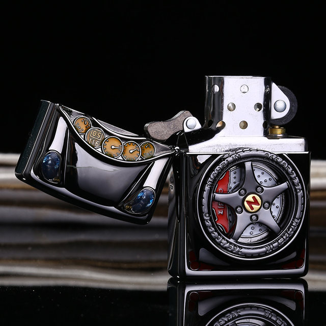 Zippo lighter genuine pure copper Porsche steering wheel men's Zippo ...