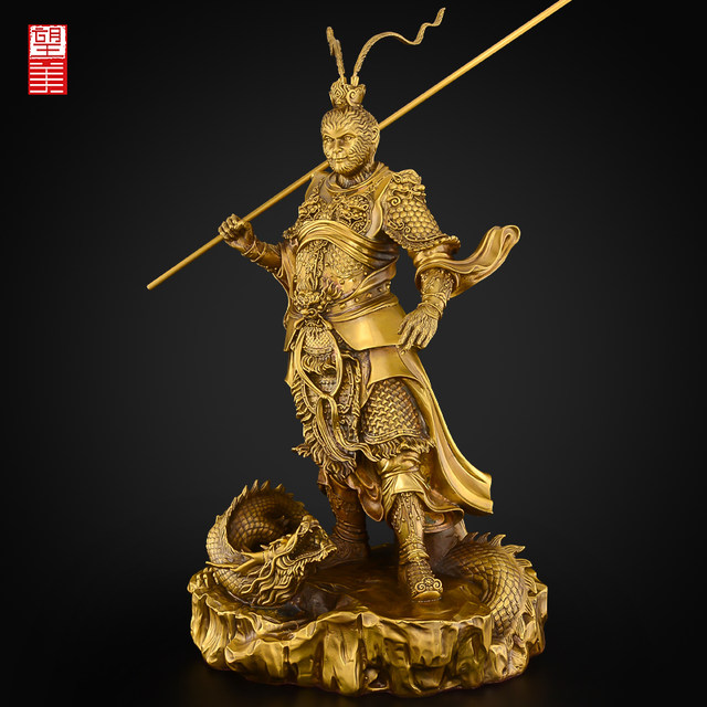 Copper Monkey King Ornament Brass Monkey King Fighting Victory Over ...