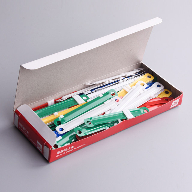 Powerful double-hole plastic binding clip metal file data binding clip ...