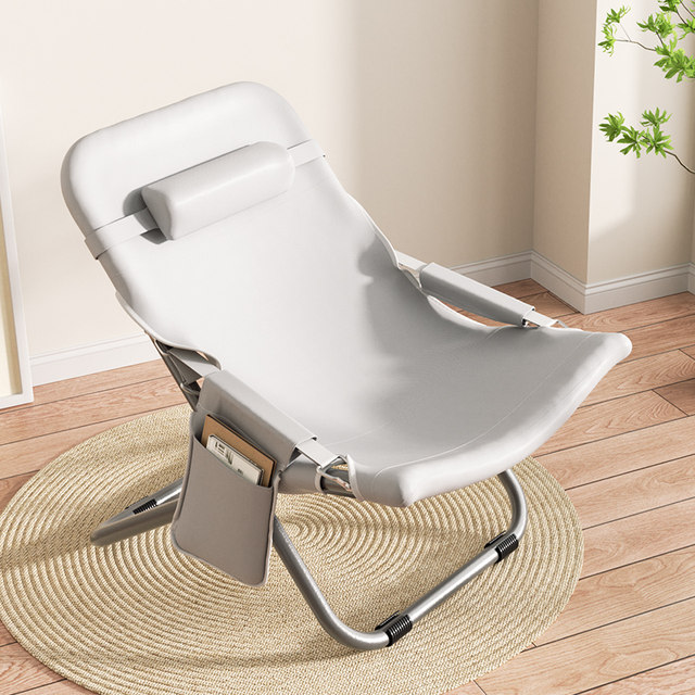 Recliner folding lunch break lazy chair balcony leisure chair outdoor ...