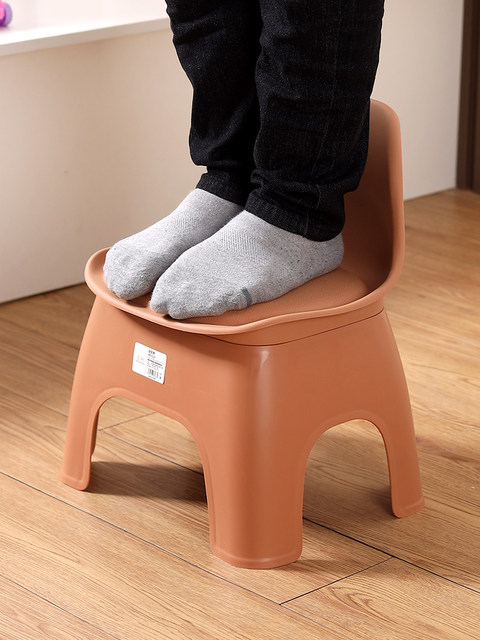 Nordic plastic small stool, home living room low stool, shoe changing ...