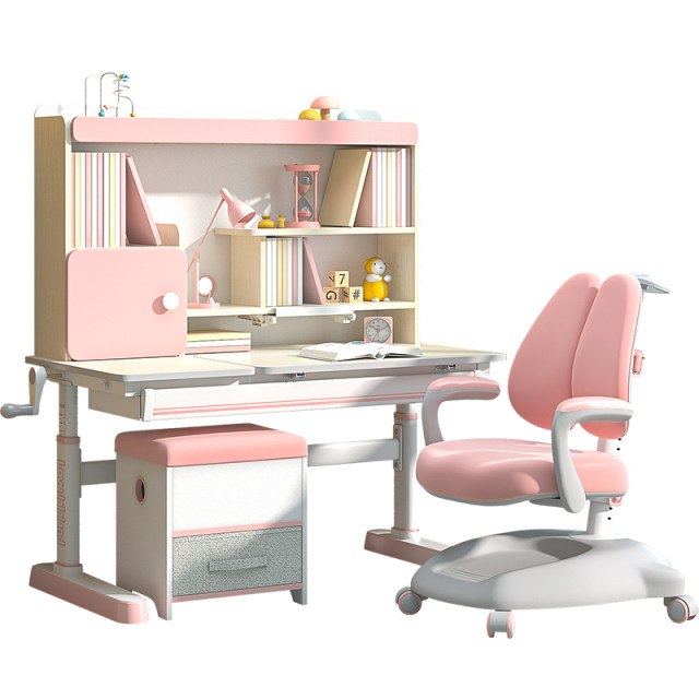 Lexianleju children's study table solid wood desk primary school ...