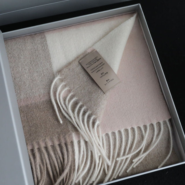 Japan's Hokkaido White Cashmere Pure Cashmere Couple Scarf Winter Women ...