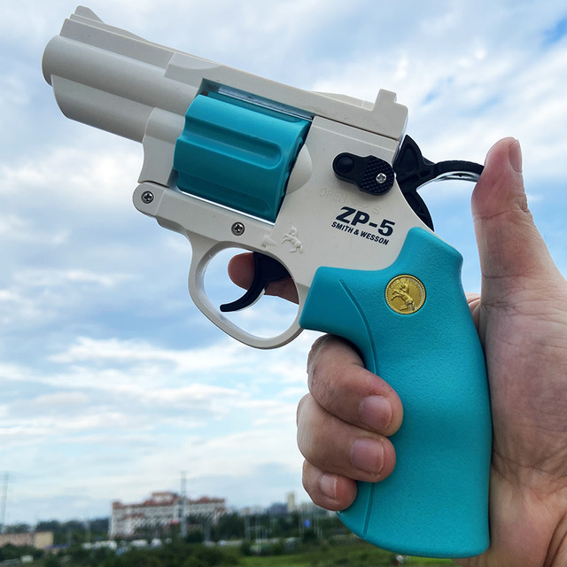 Manually loaded ZP5 small revolver soft bullet gun for children and ...