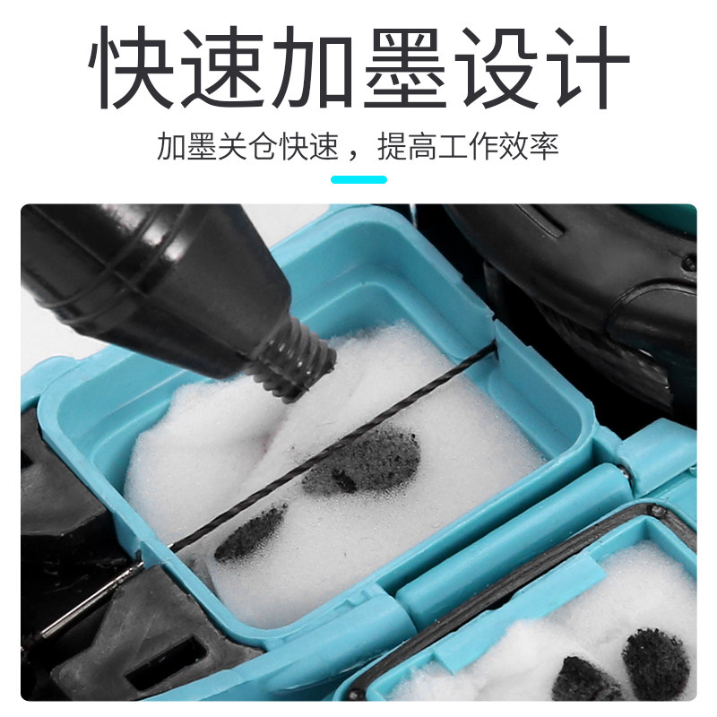 Construction Site Ink Bucket Line Setting Tool - Wooden Bucket Elastic Line