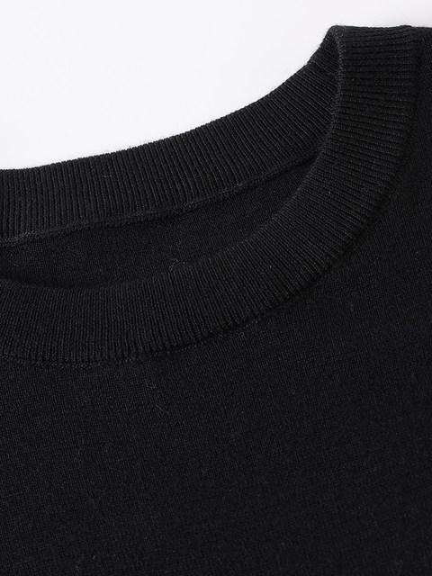 Fleece Classic Worn Wool Sweater Women's 2025 Spring Clothes Round Neck ...