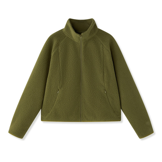 CLOUDSPACE high collar soft waxy polar fleece plus velvet thickened ...