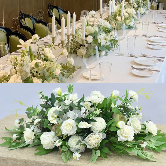 New Spring Hotel Wedding Table Flower Simulation Simulation Floral Silk ...